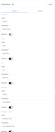 How to add Address Field support to form