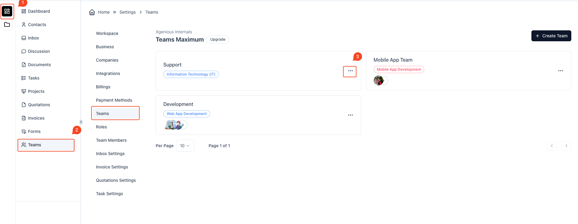 How to edit a Team - Taskip