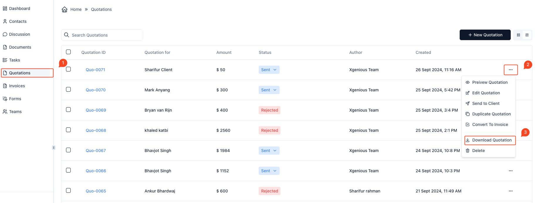 How to Download a Quotation?