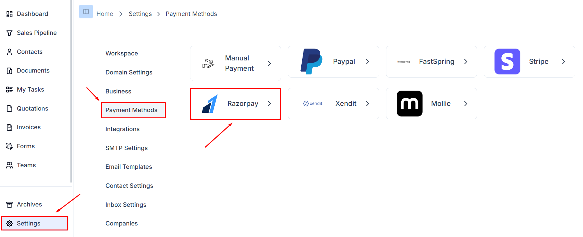 Razorpay Payment Gateway Integration - Taskip