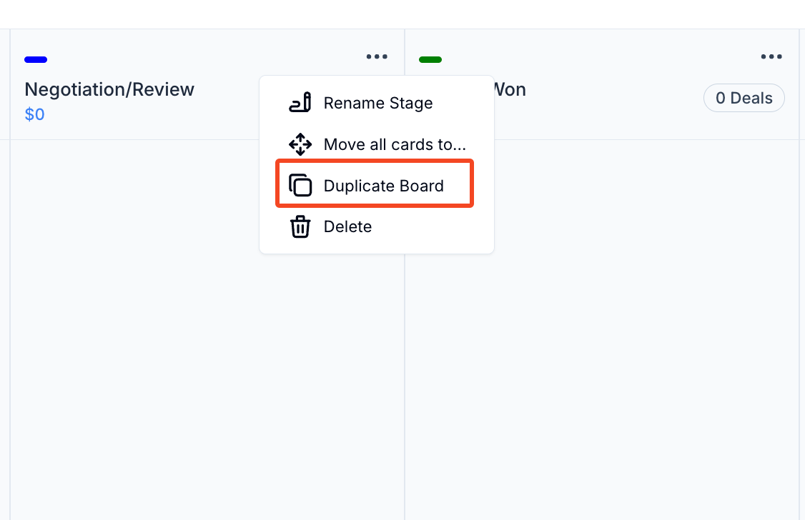 How to Duplicate a stage in pipeline - Taskip