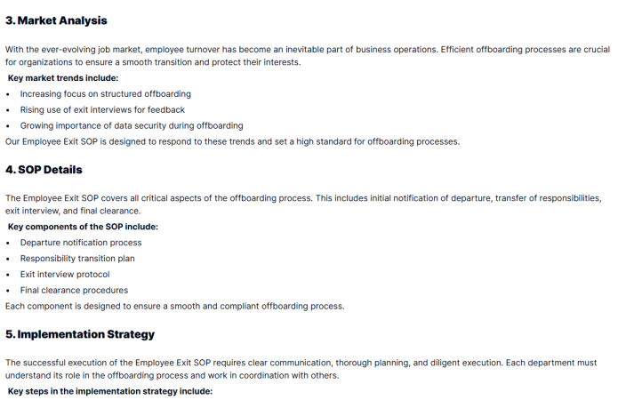Employee Exit SOP Template for Streamlined Offboarding | Taskip