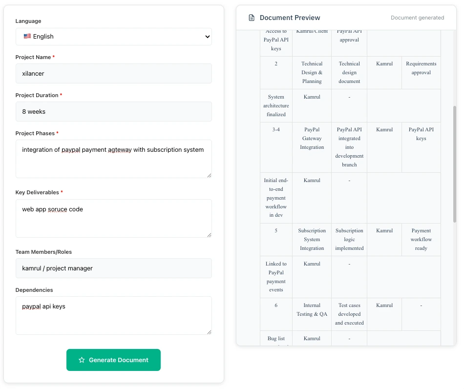Free AI Project Timeline Generator – Create Milestones Instantly | Taskip
